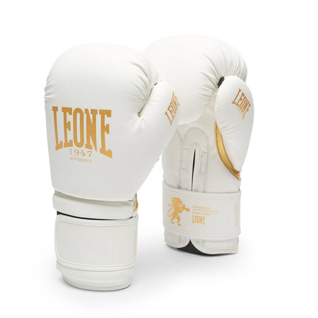 Boxerské rukavice WHITE&GOLD od Leone1947 WHITE | Rukavice \ box ...